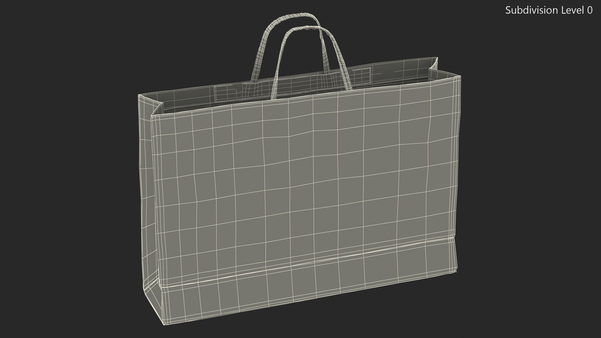 Brown Paper Shopping Bag Model - TurboSquid 2222370