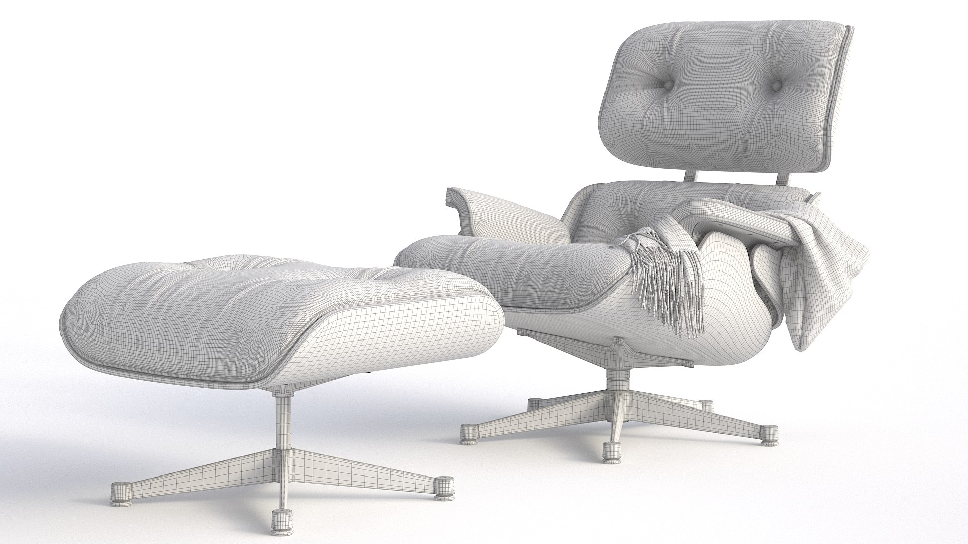 Eames Lounge Chair 3D Model - TurboSquid 1957252