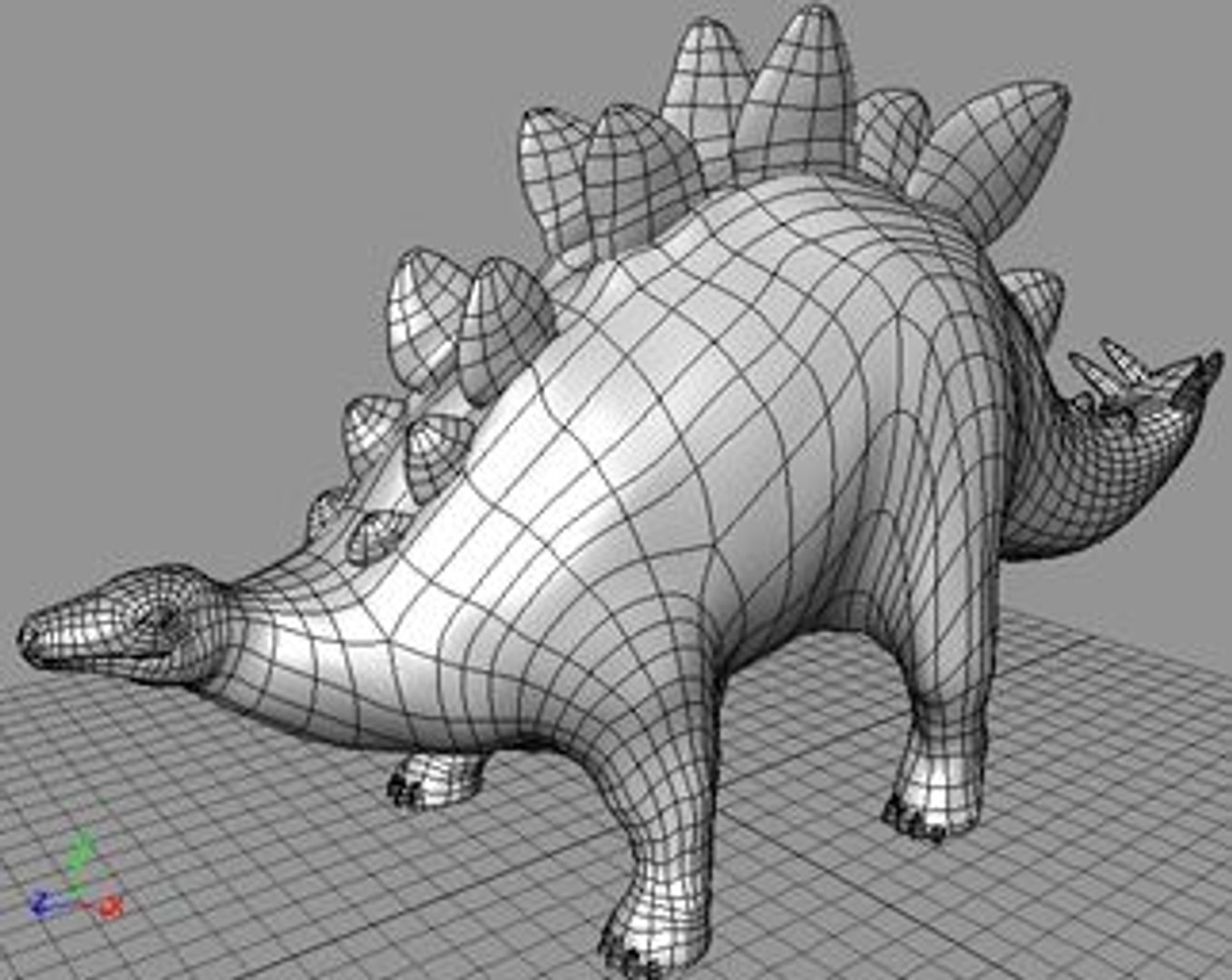 Stegosaurus Iges 3d Model