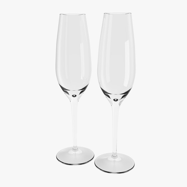 Champagne Flute Blender Models for Download | TurboSquid