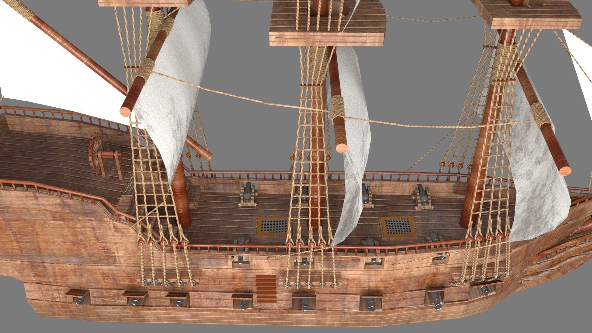 Ancient Pirates Ship Model - TurboSquid 1460472