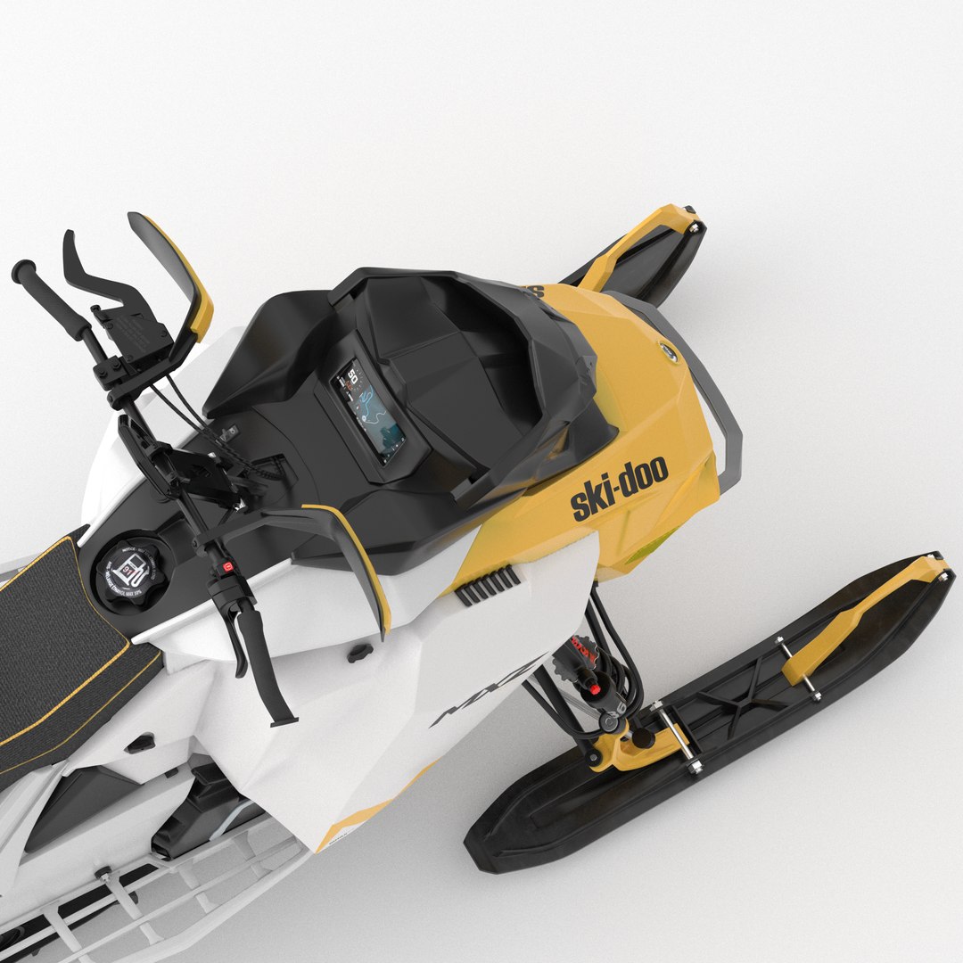 Snowmobile Ski-Doo MXZ Neo Grey-Yellow 2025 3D - TurboSquid 2288059