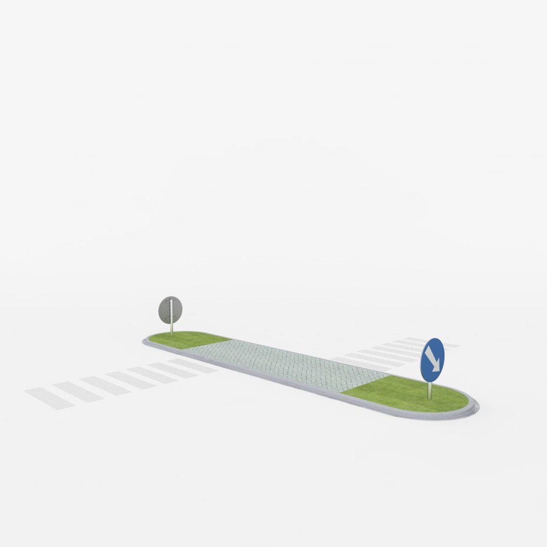 Road Island 3d Model