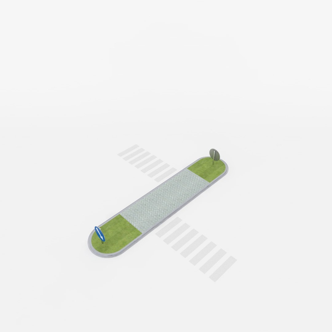 Road Island 3d Model