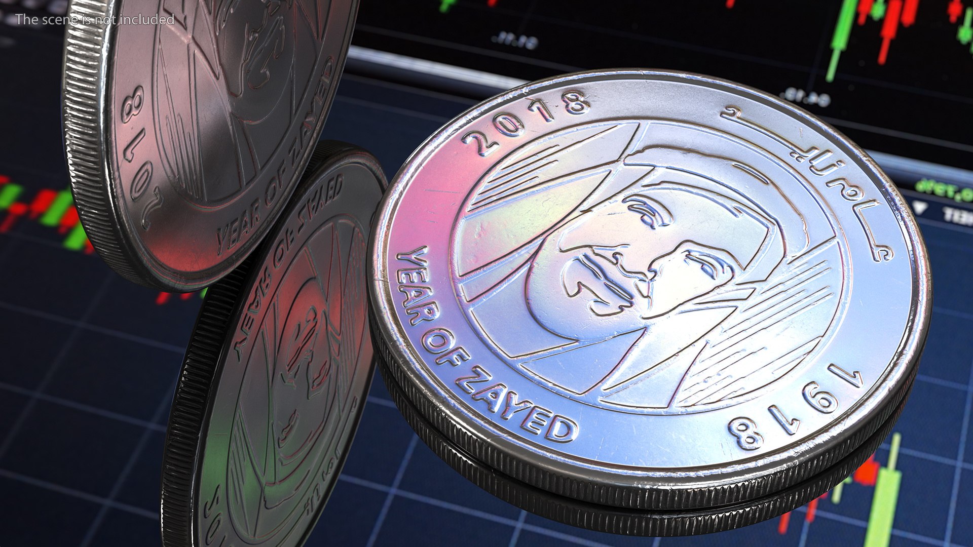 UAE 1 Dirham Coin 3D Model - TurboSquid 1929620
