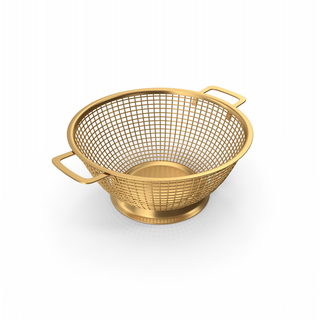 3D Gold Colander - TurboSquid 1870986