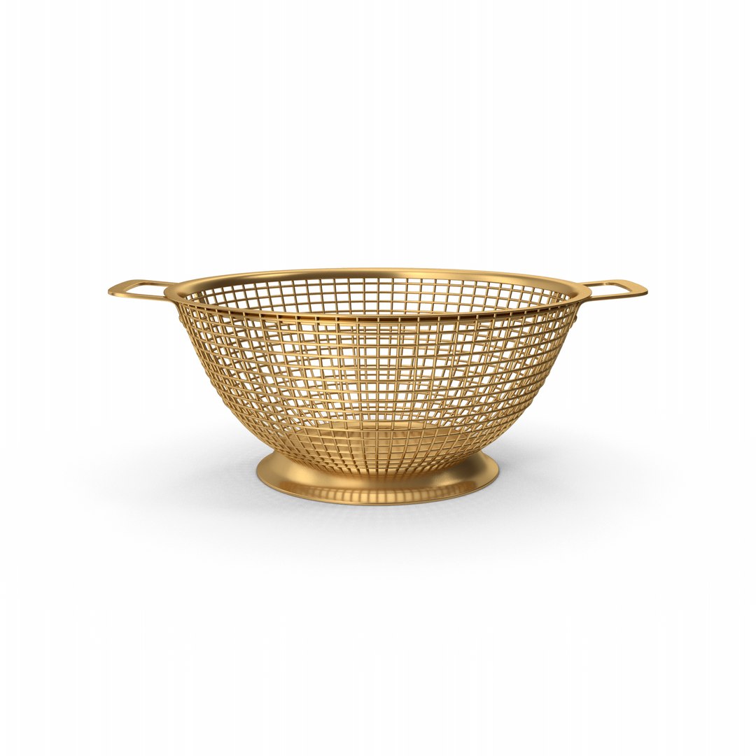 3D Gold Colander - TurboSquid 1870986