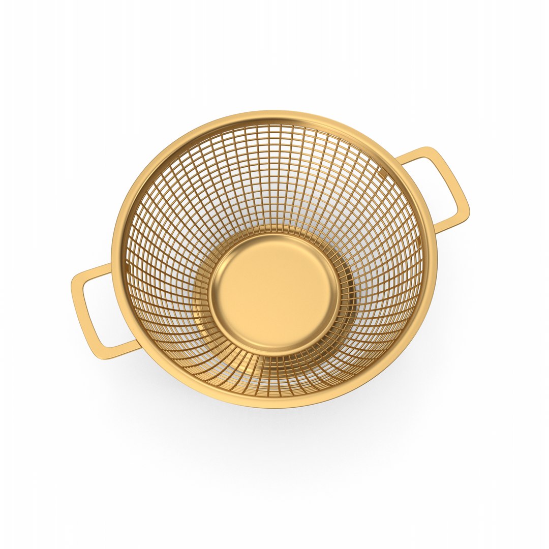 3D Gold Colander - TurboSquid 1870986