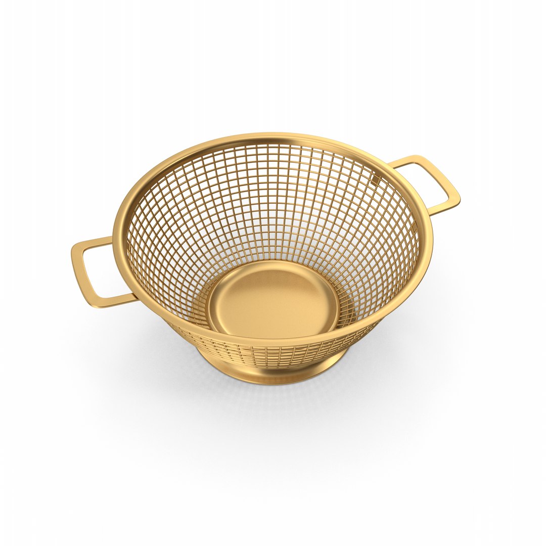 3D Gold Colander - TurboSquid 1870986