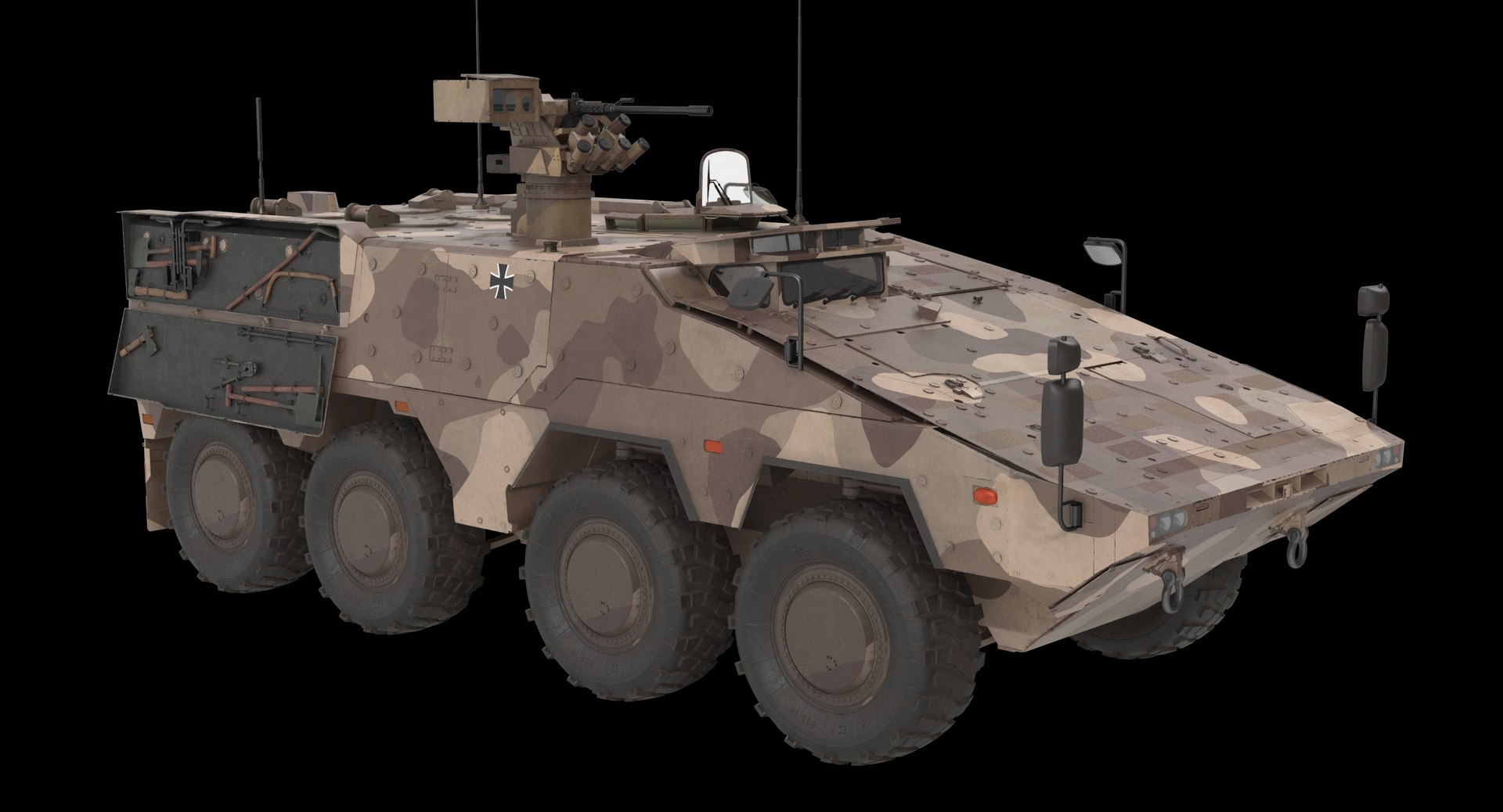 3D apc boxer desert clean - TurboSquid 1412593
