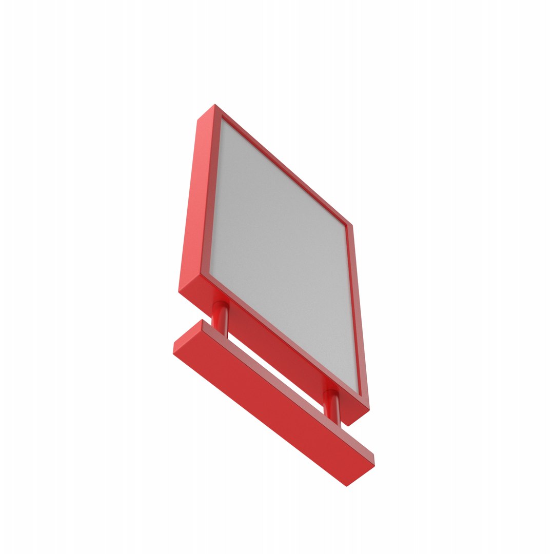 3D Red Billboard Model - TurboSquid 2065326