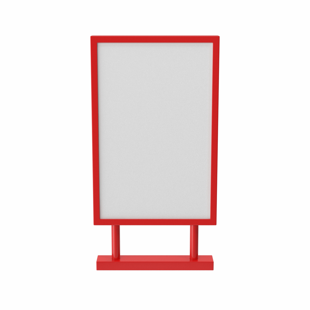 3D Red Billboard Model - TurboSquid 2065326