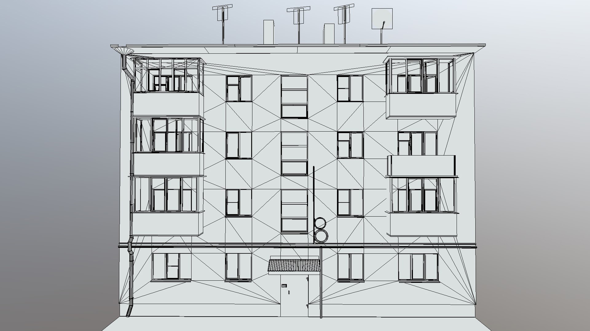 Wall Building PBR 3D Model - TurboSquid 2145050