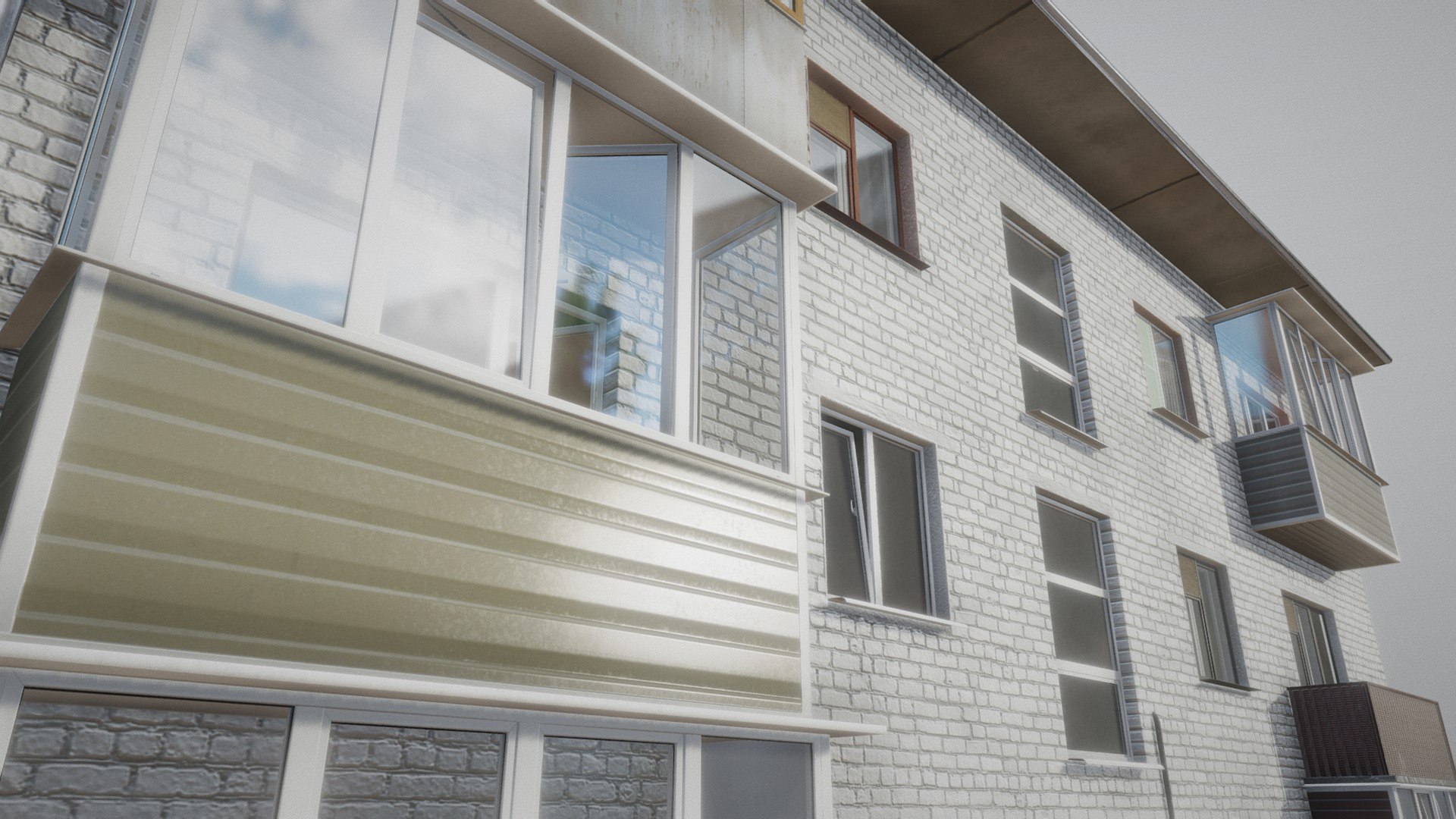 Wall Building PBR 3D Model - TurboSquid 2145050