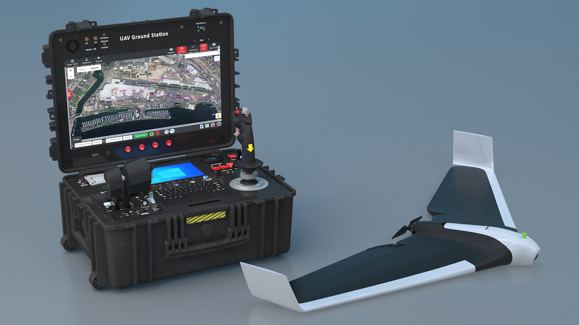 3D UAV Control Station With Drone Model - TurboSquid 2340698