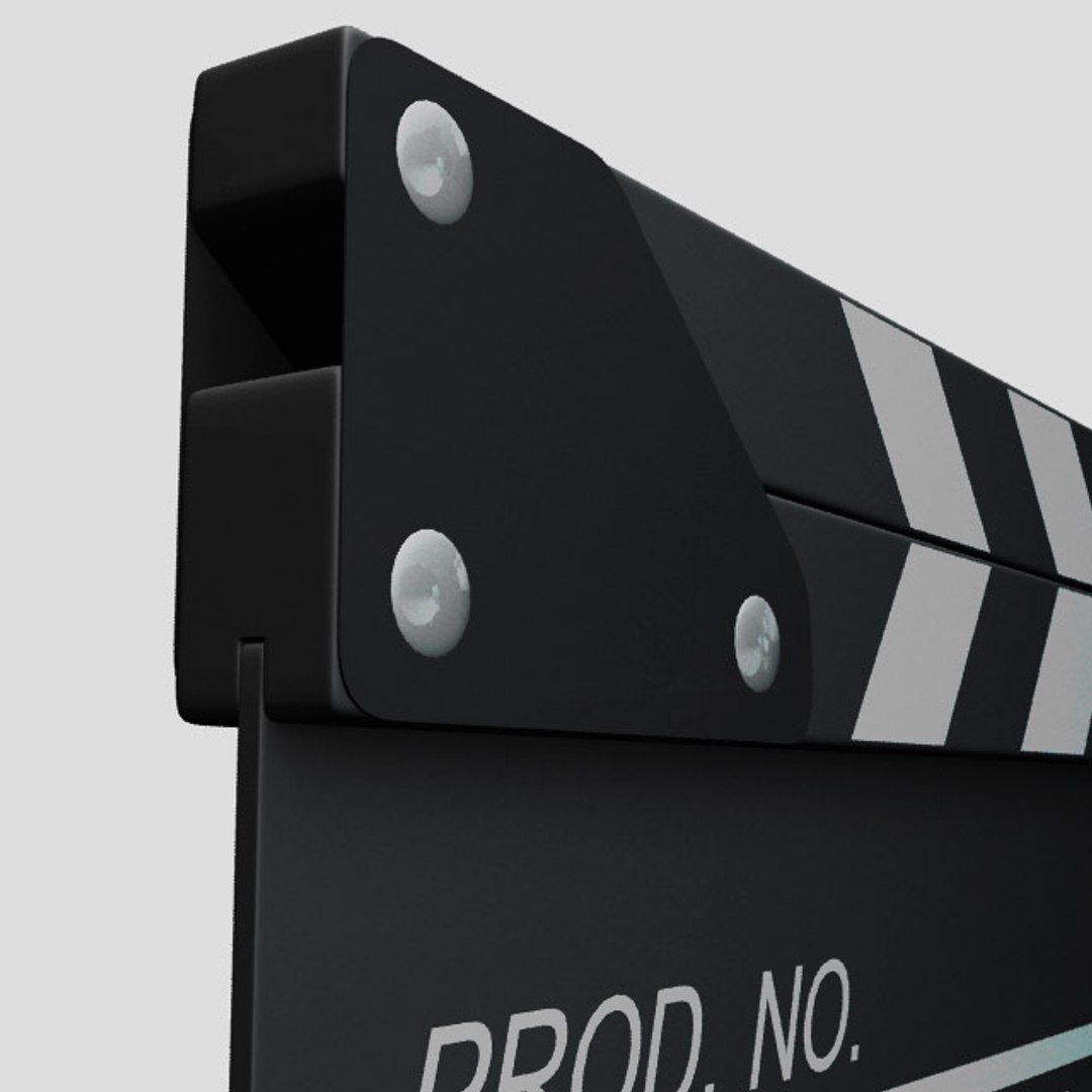 Film Clapper Board 3d Model