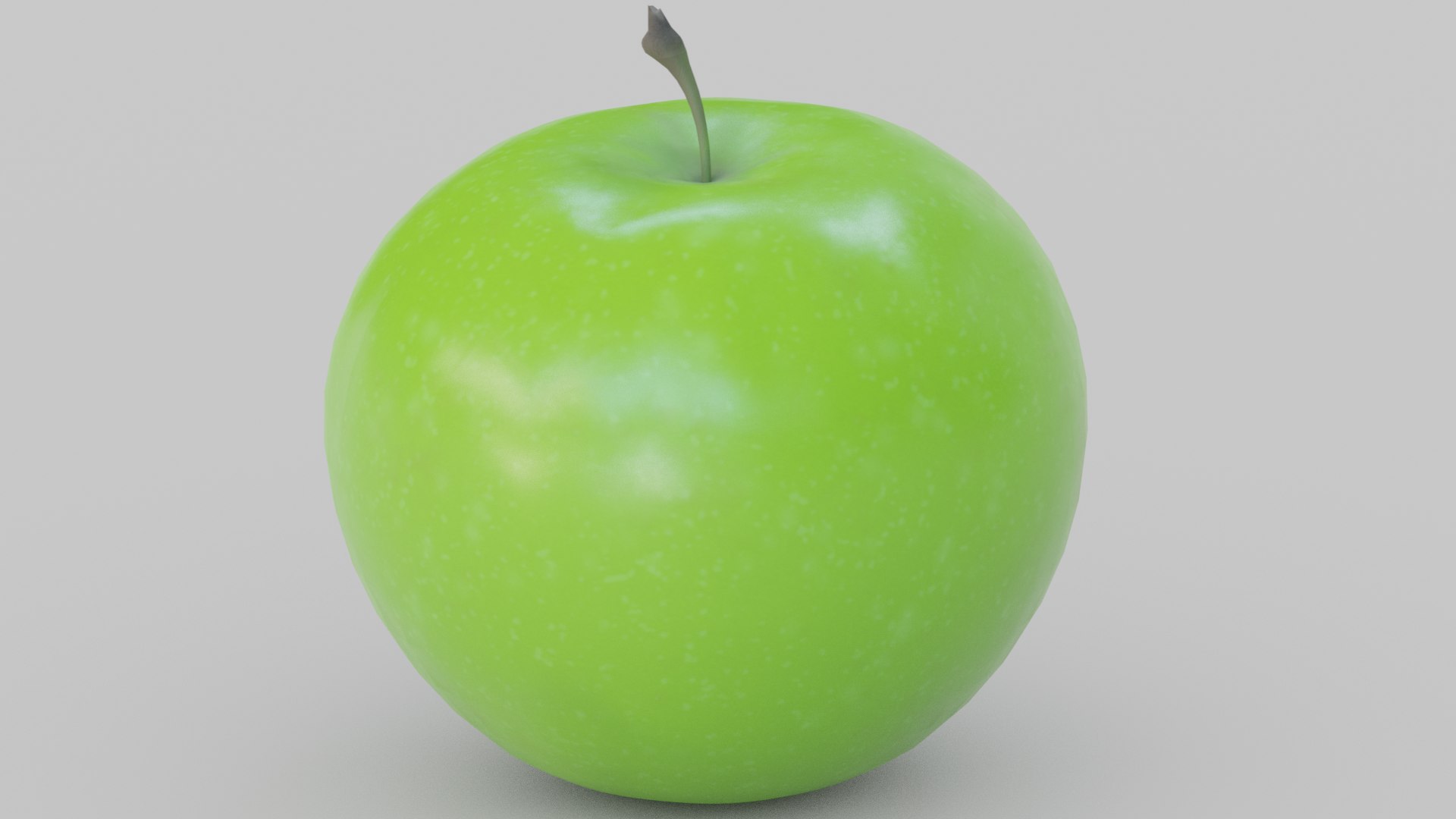 3D Green Apple Model - TurboSquid 1820640