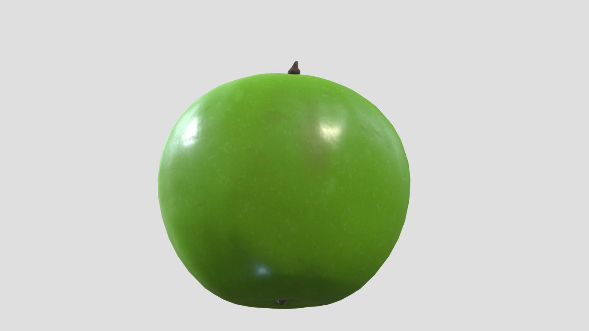 3D Green Apple Model - TurboSquid 1820640