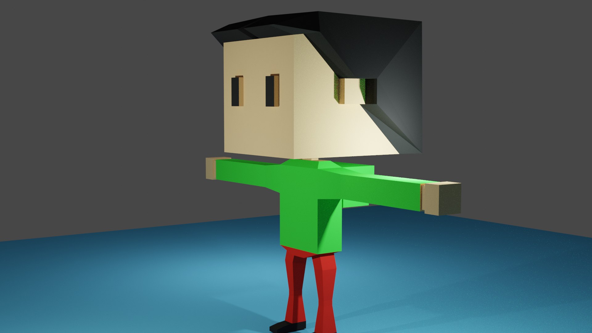 Free 3D Handsome Cube Boy - TurboSquid 1975919