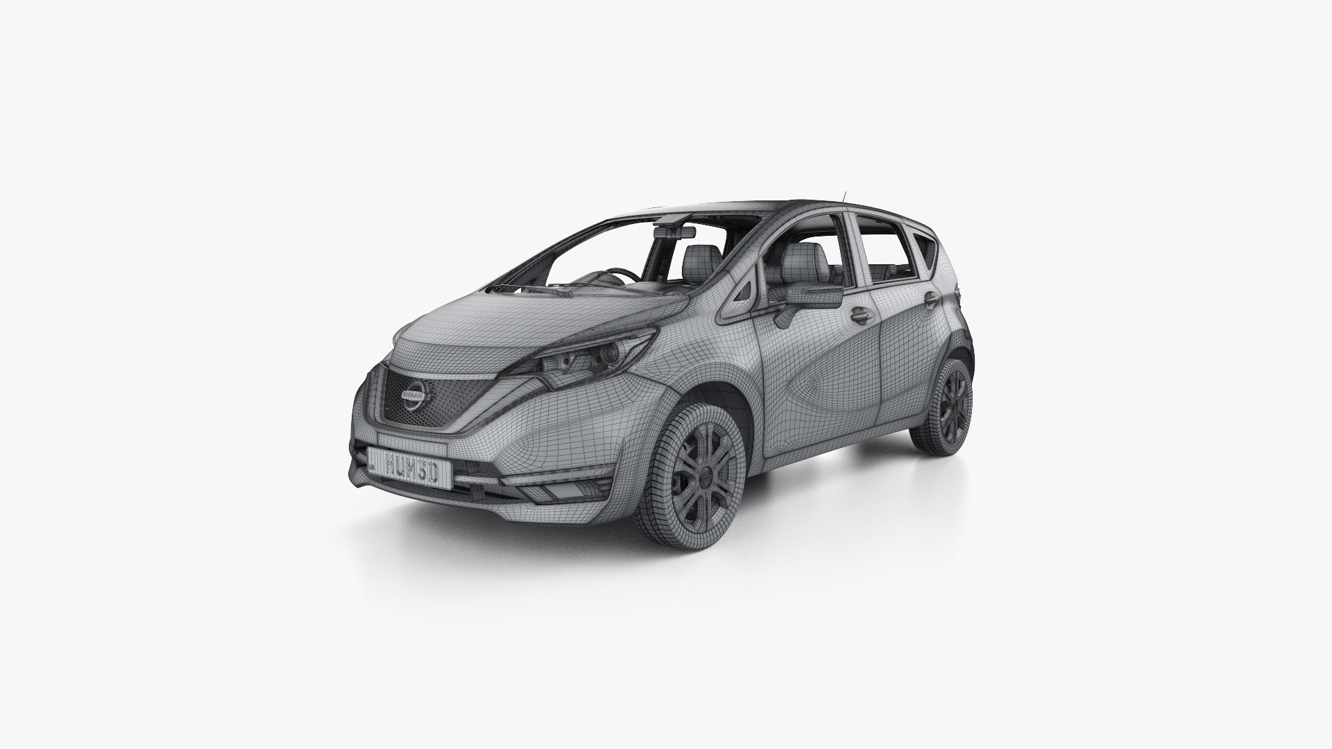 Nissan Note E-Power JP-spec With HQ Interior 2016 Model - TurboSquid 2109752