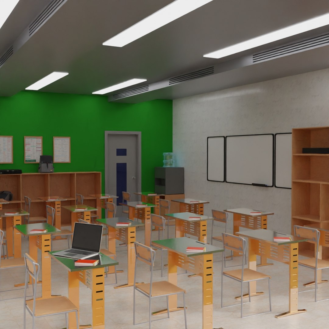 Math Room 3D Model - TurboSquid 1979298