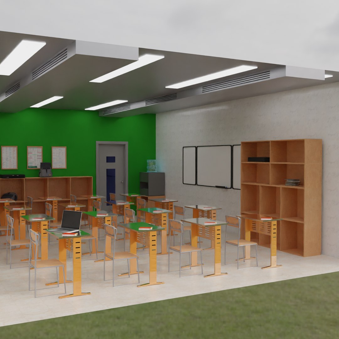 Math Room 3D Model - TurboSquid 1979298