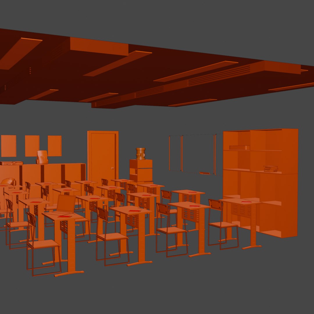 Math Room 3D Model - TurboSquid 1979298