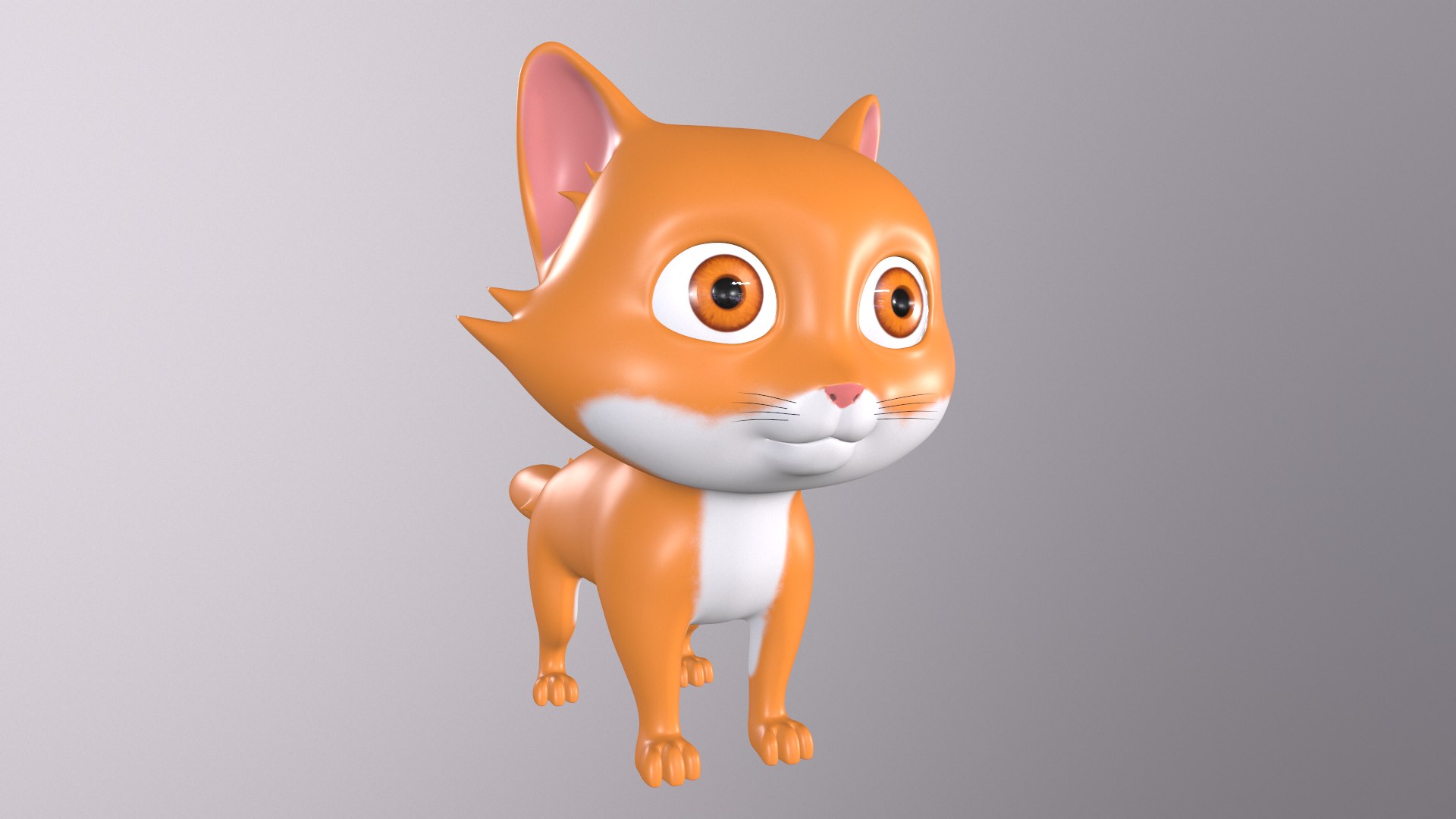 Cartoon Cat 3D Model - TurboSquid 2088312