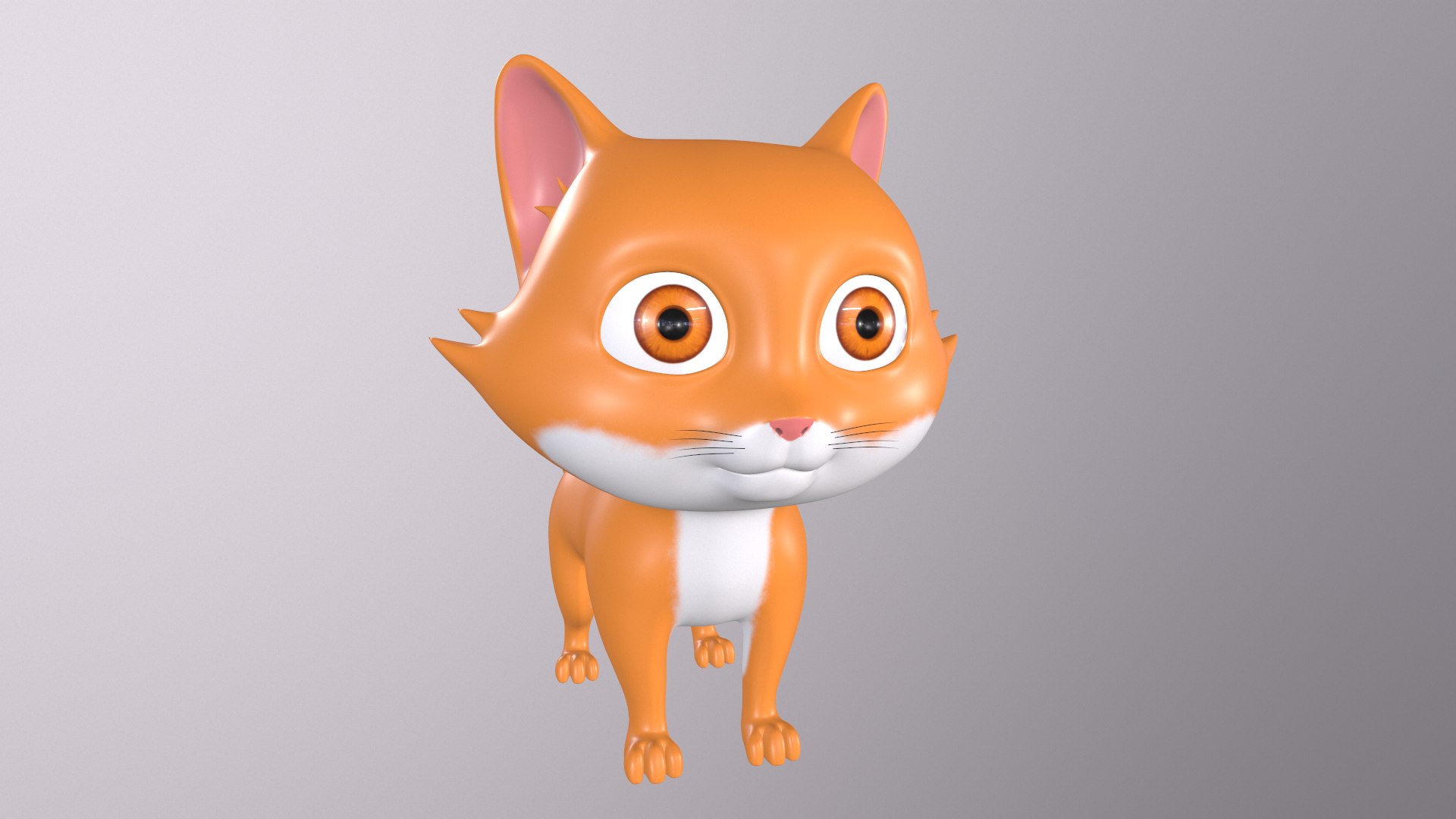 Cartoon Cat 3D Model - TurboSquid 2088312