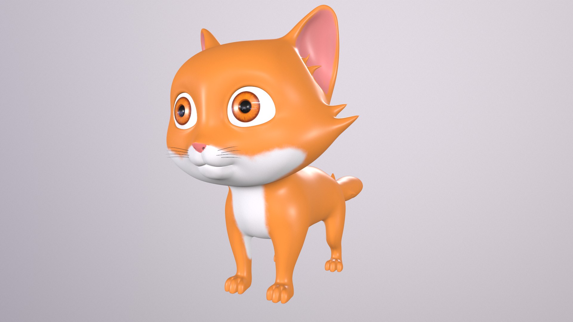 Cartoon Cat 3D Model - TurboSquid 2088312