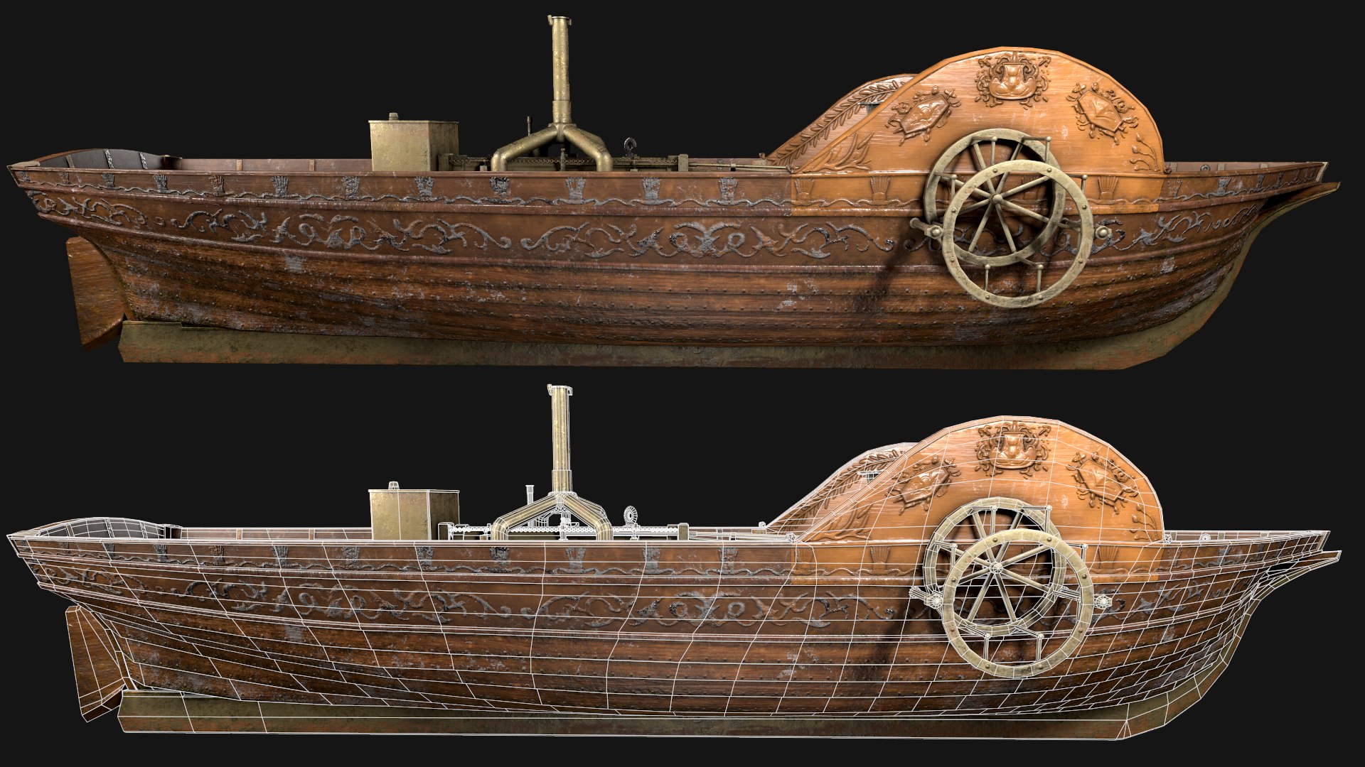 Pyroscaphe - 1783 Steamboat 3D - TurboSquid 1847664