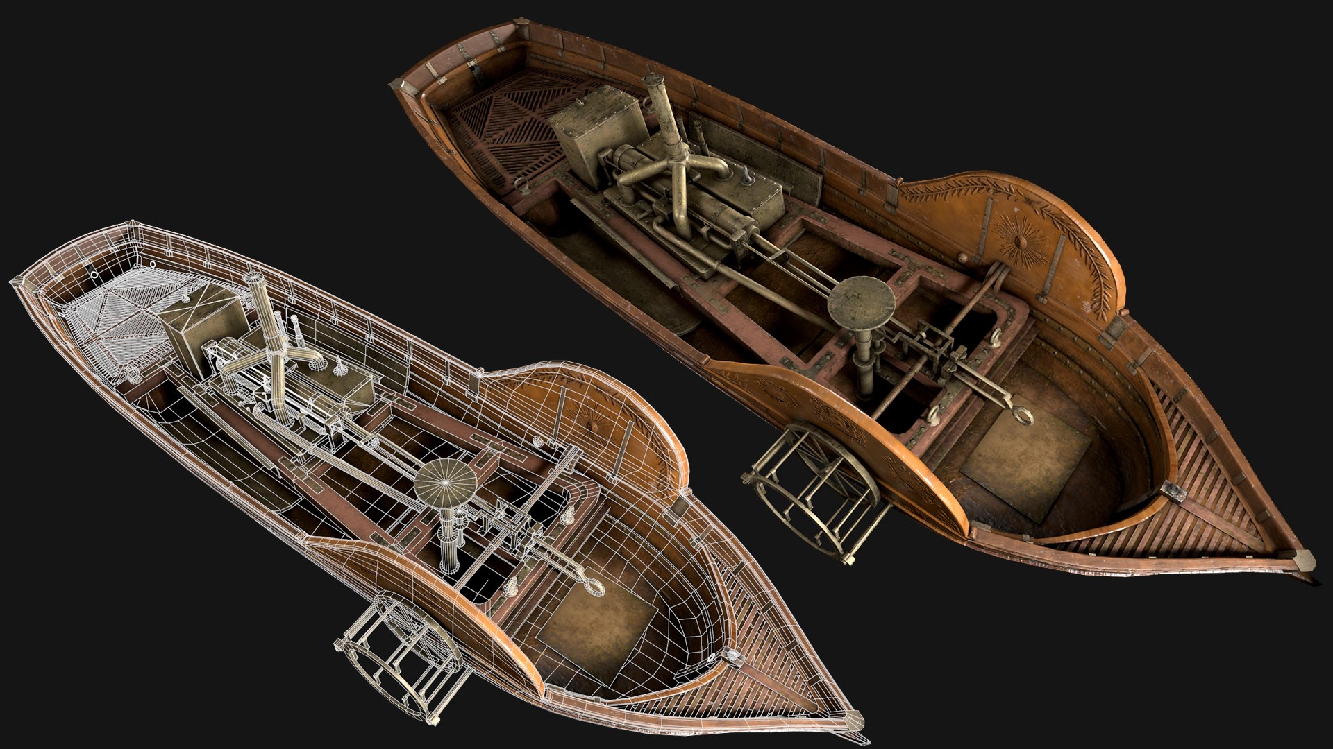 Pyroscaphe - 1783 Steamboat 3D - TurboSquid 1847664
