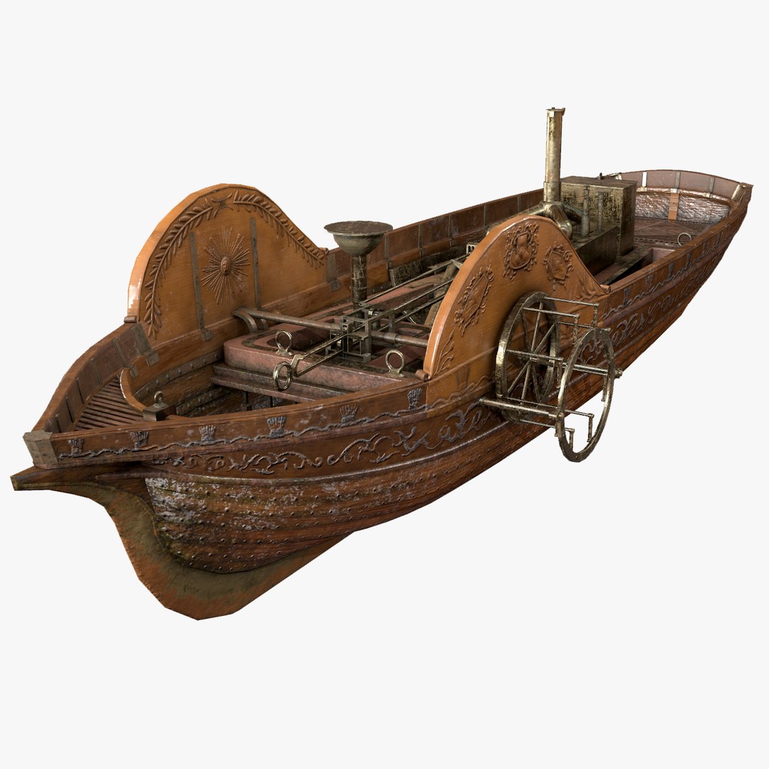Pyroscaphe - 1783 Steamboat 3D - TurboSquid 1847664
