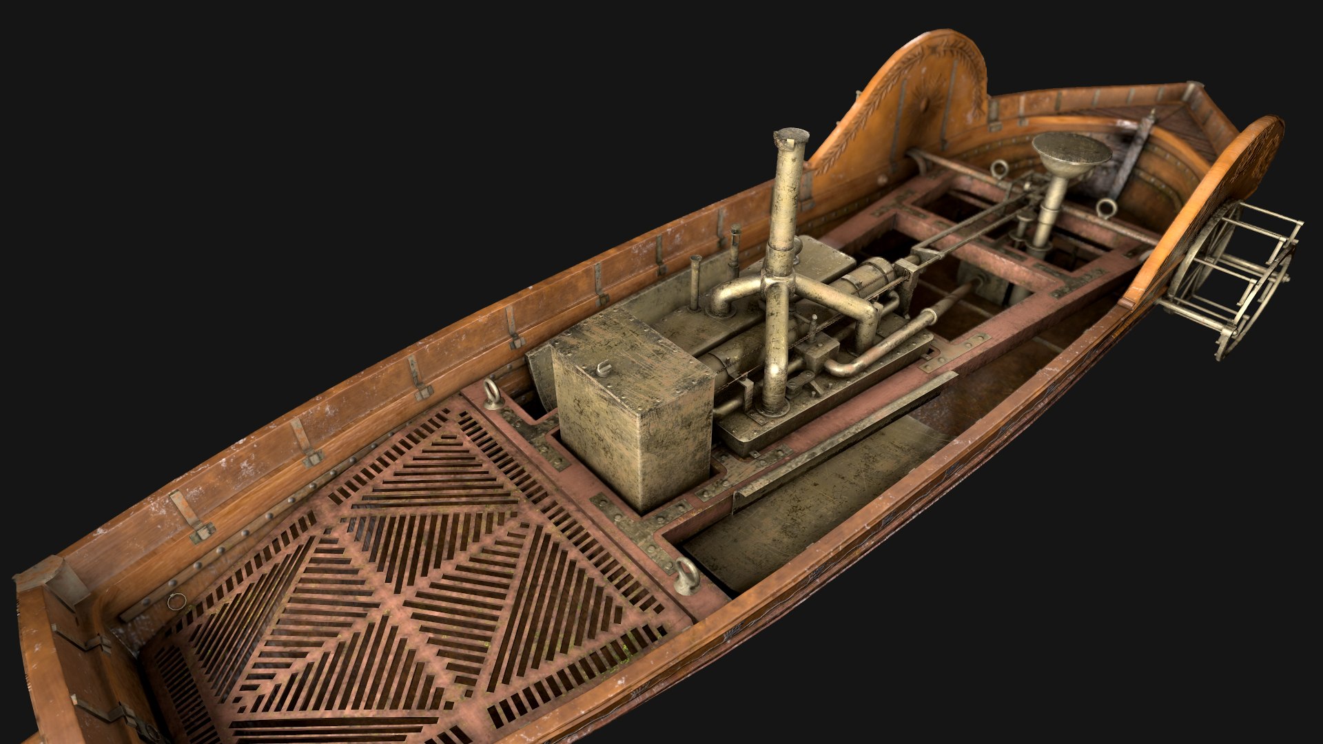 Pyroscaphe - 1783 Steamboat 3D - TurboSquid 1847664