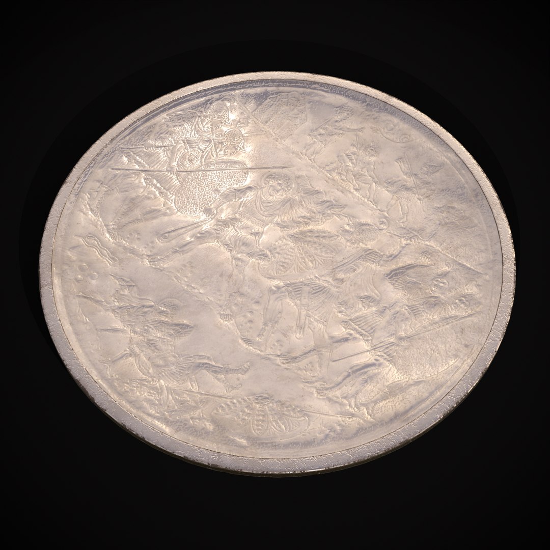 3D Silver Byzantine Banquet Plate - TurboSquid 2015607