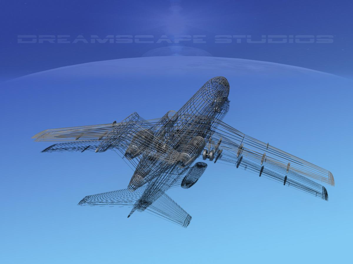 3d model trump boeing 757 aircraft airplane