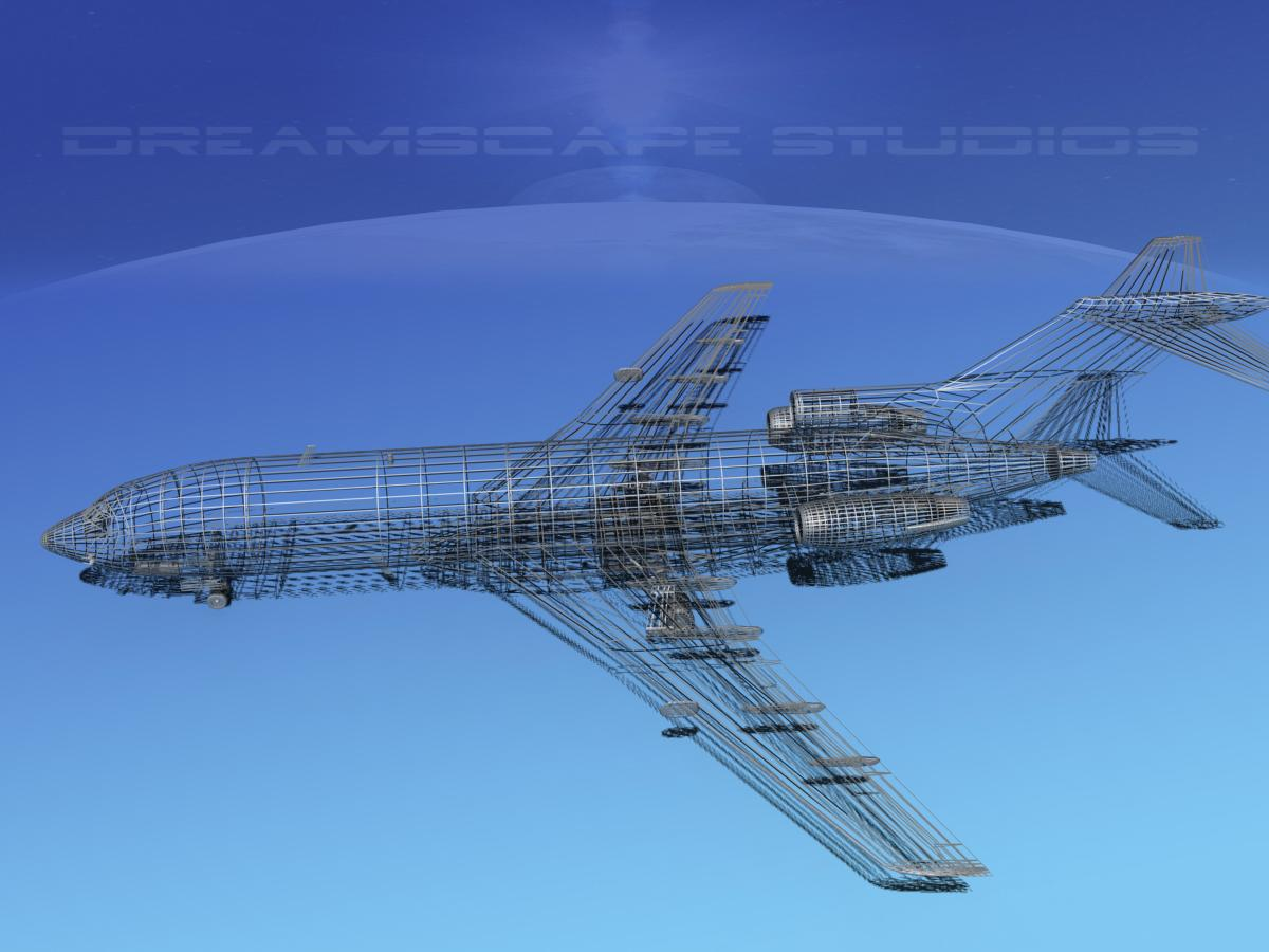 3d model trump boeing 757 aircraft airplane