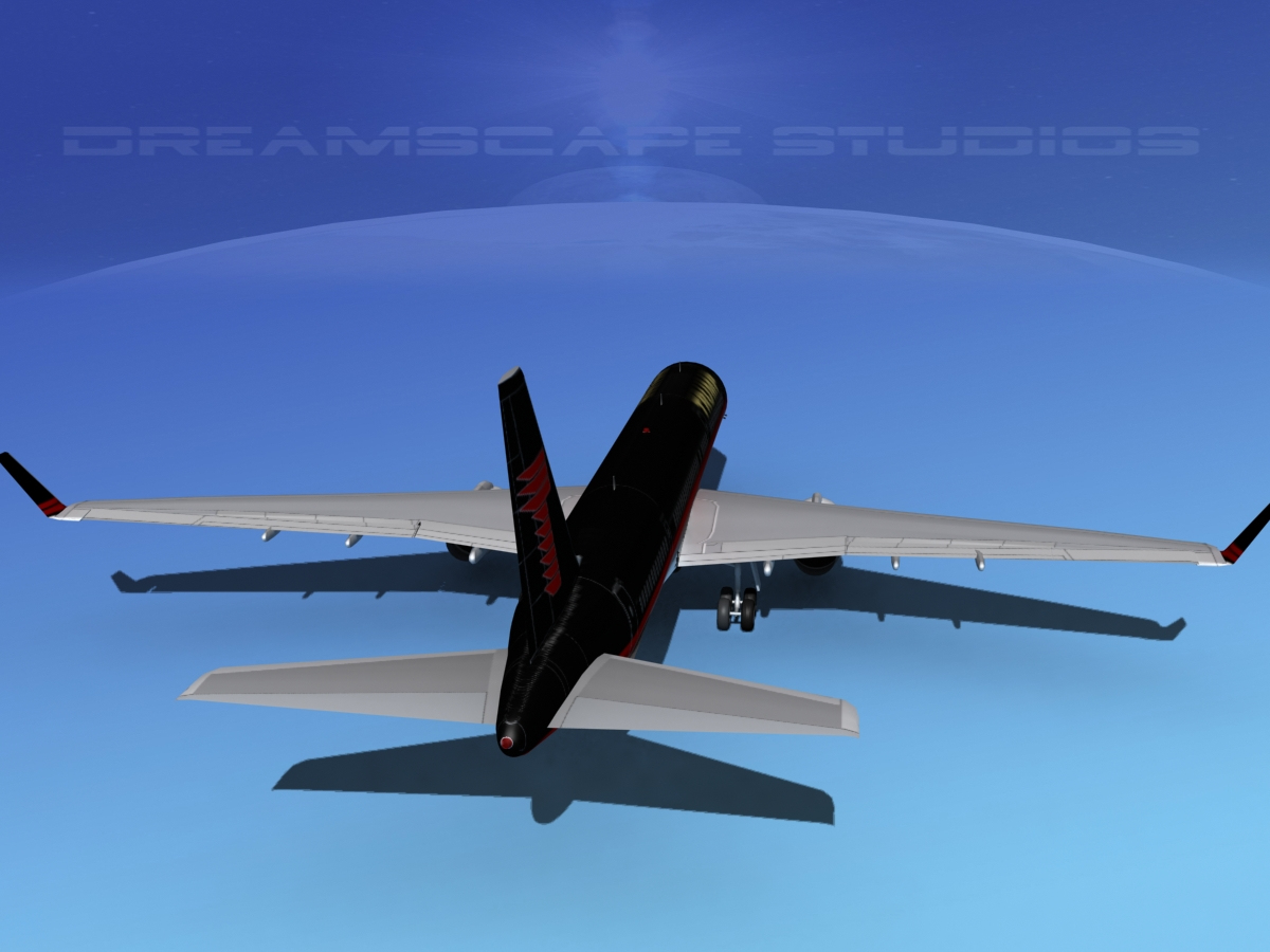 3d model trump boeing 757 aircraft airplane