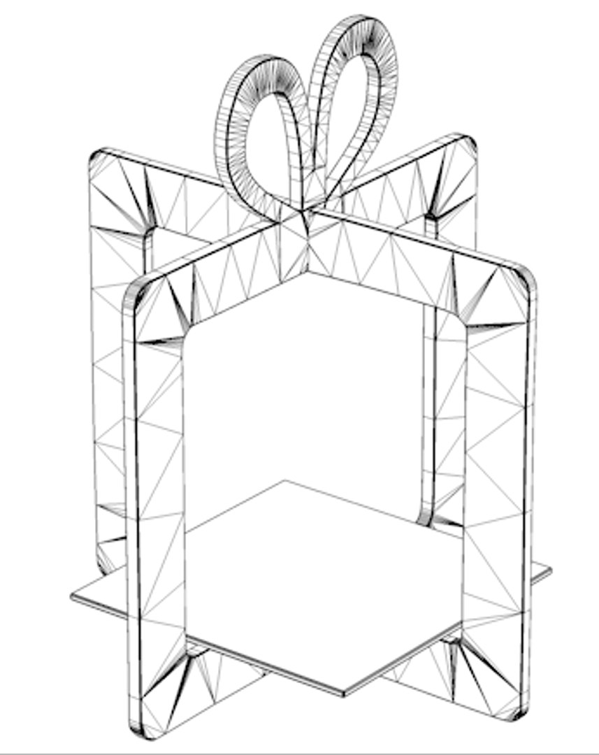 3d model gold box