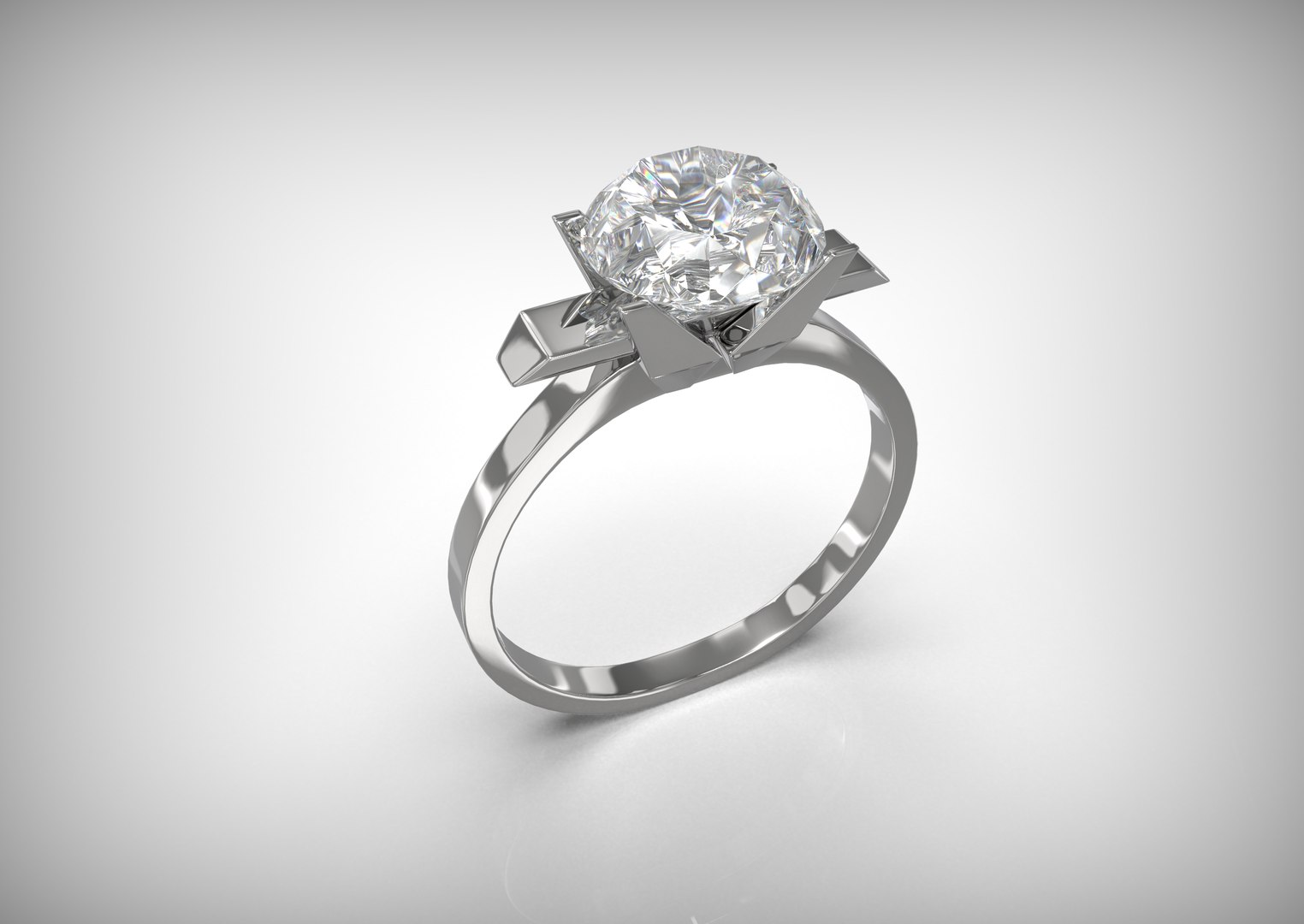 Fly diamond ring 3D model - TurboSquid 1773042