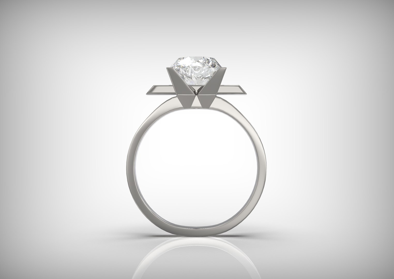 Fly diamond ring 3D model - TurboSquid 1773042