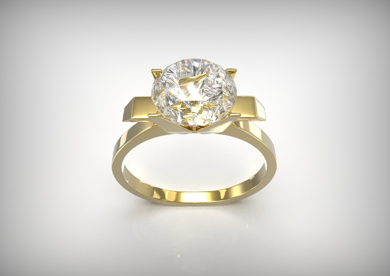 Fly diamond ring 3D model - TurboSquid 1773042