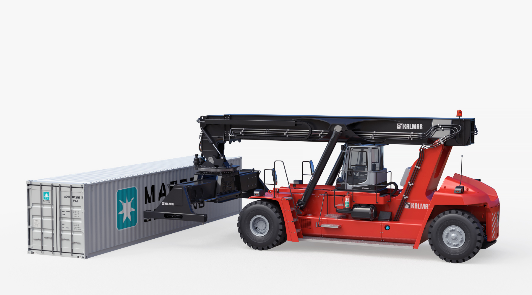 Reachstacker kalmar rigged 3D model - TurboSquid 1374527