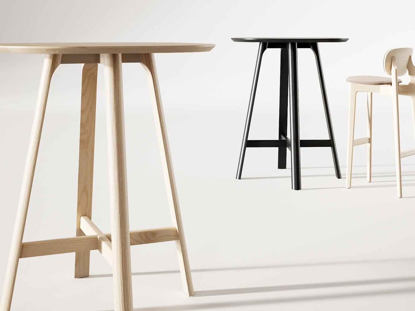 Rail Snack High Table 3D Model - TurboSquid 2183531