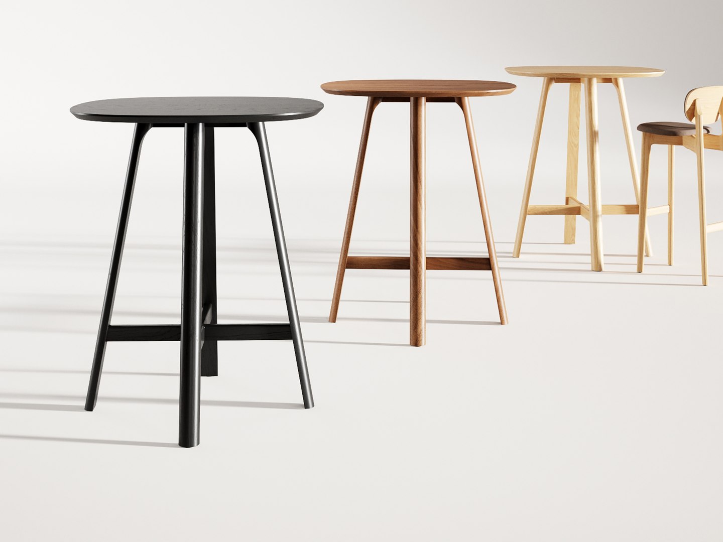 Rail Snack High Table 3D Model - TurboSquid 2183531