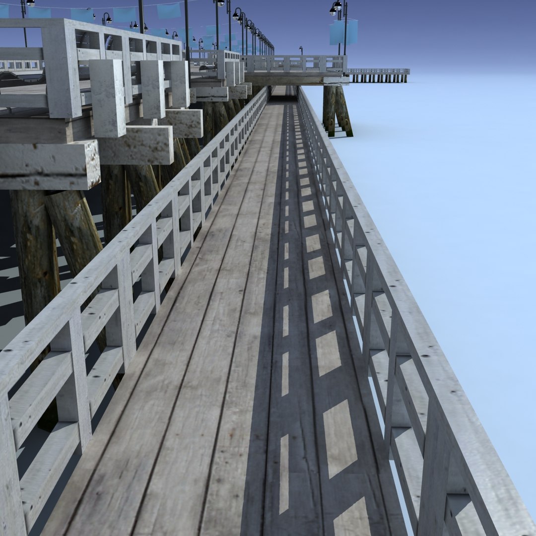 Pier Modelled 3d Model