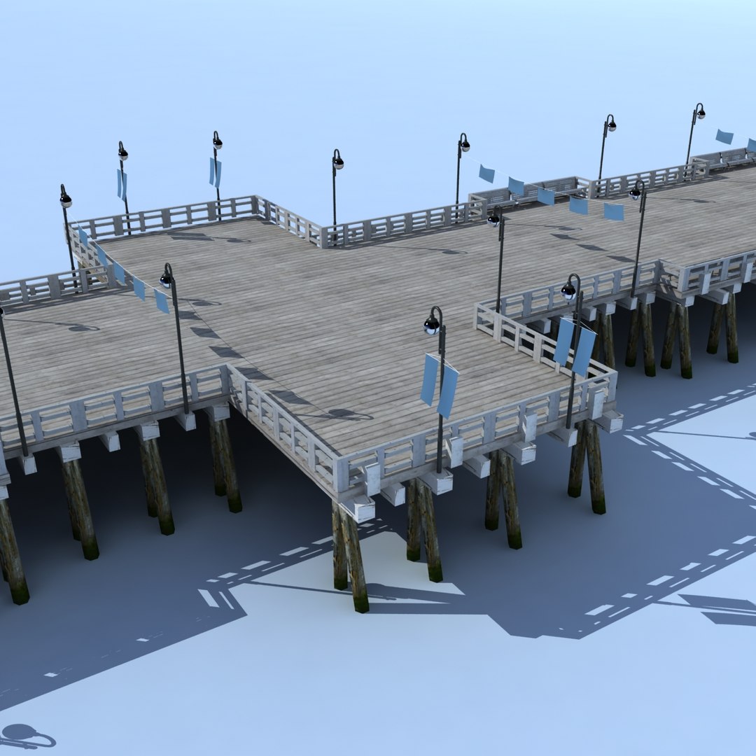 Pier Modelled 3d Model