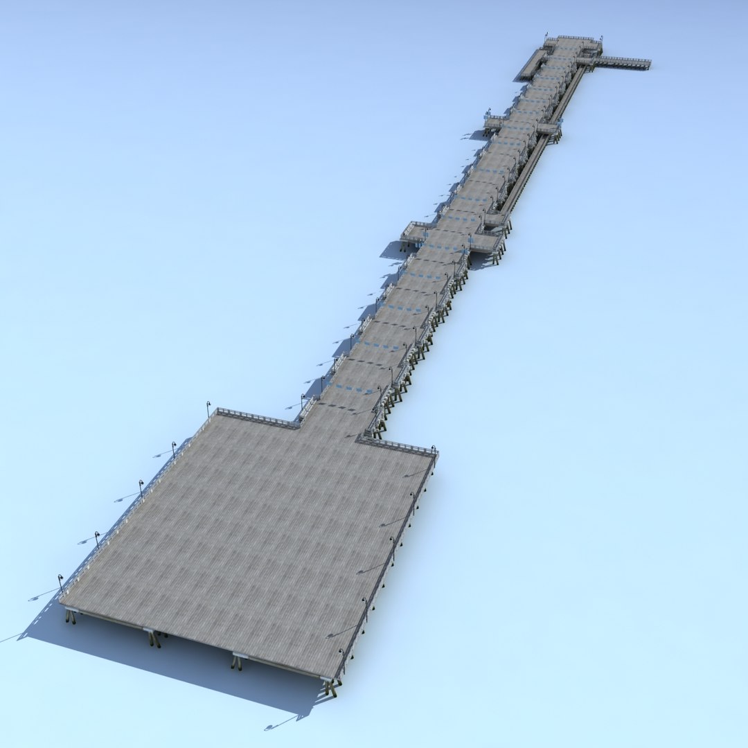 Pier Modelled 3d Model