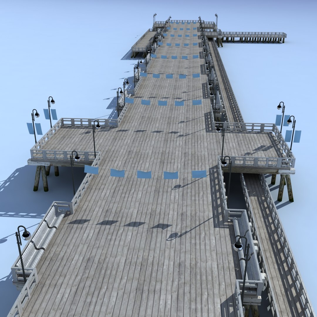 Pier Modelled 3d Model