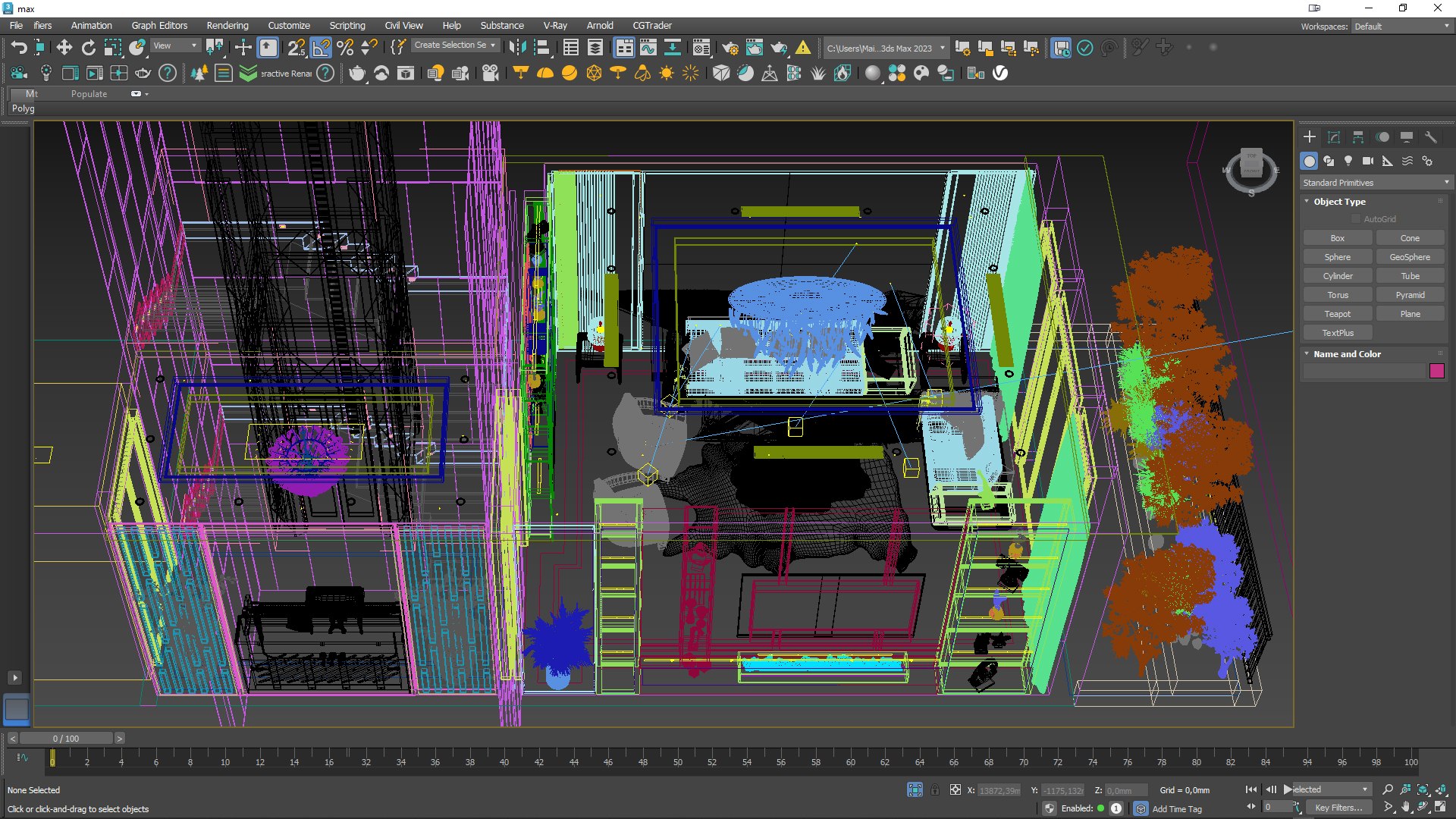3D Model Living Room 01 - House Of Mr Hao - Maiholuxury - MAX FBX OBJ SKP DAE Simlab ...